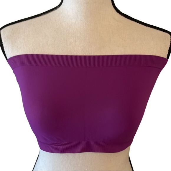 Tops | Bisou Bisou Bundle Of 3 Stretch Tube Tops Purple White Turquoise ...